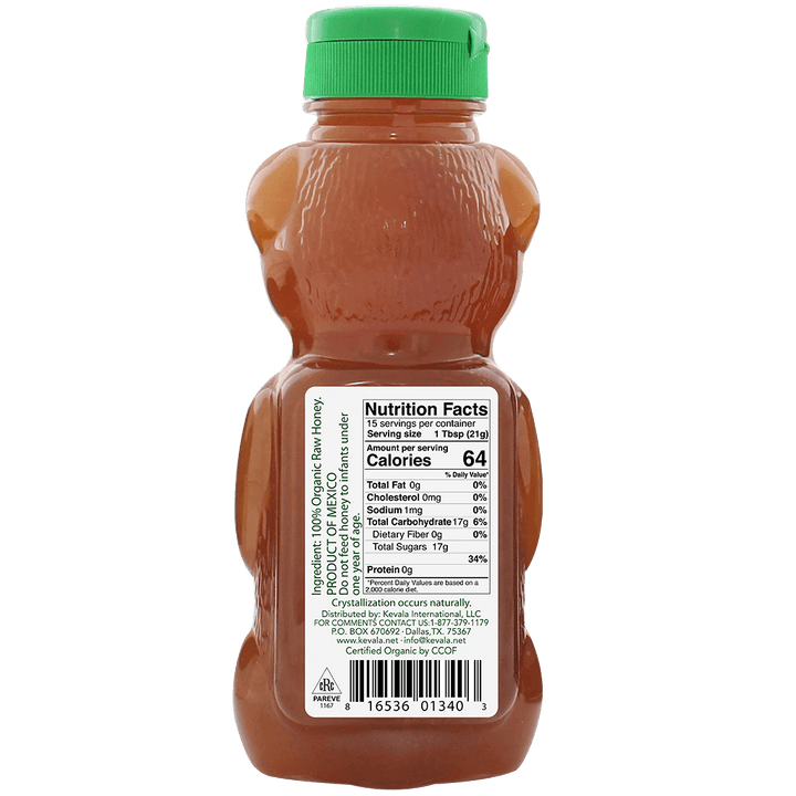 Kevala Organic Raw Unfiltered Honey Bear – Kevala Mx